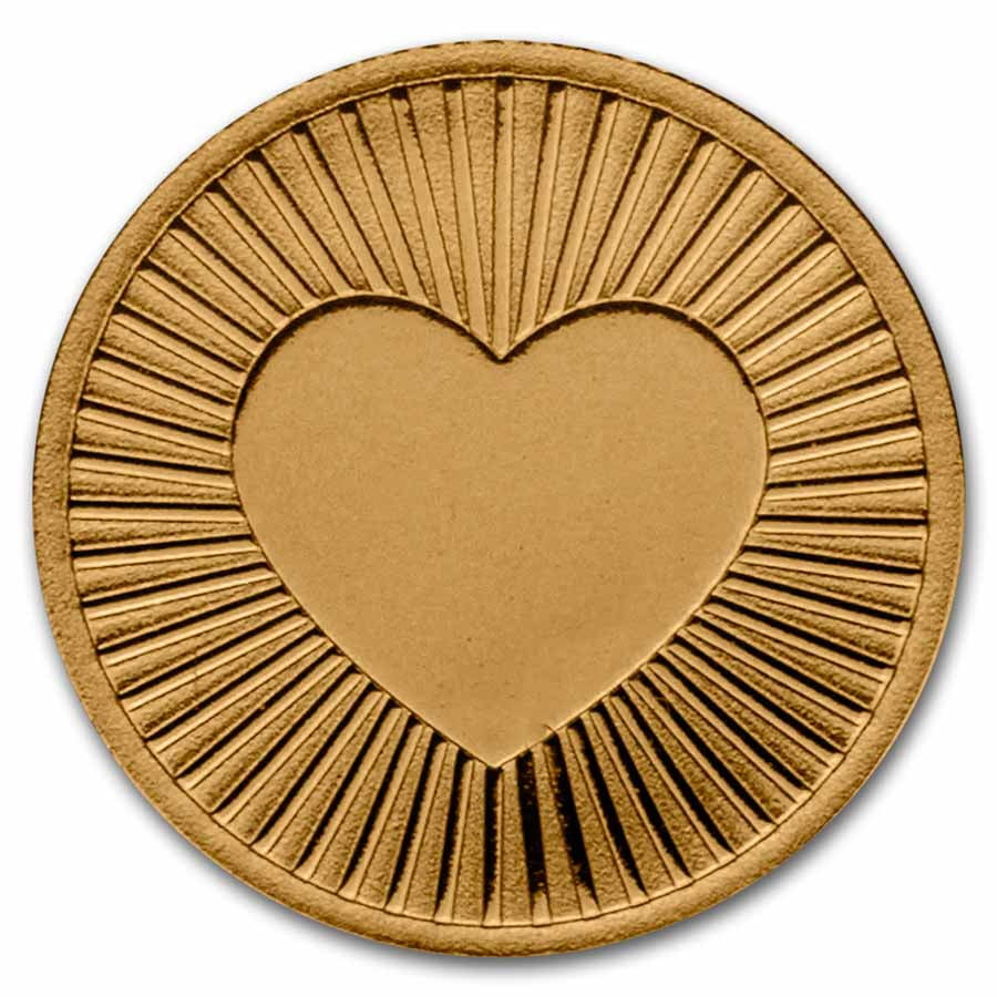 2025 Barbados 1/2 Gram Gold Heart of Gold - Walmart.com