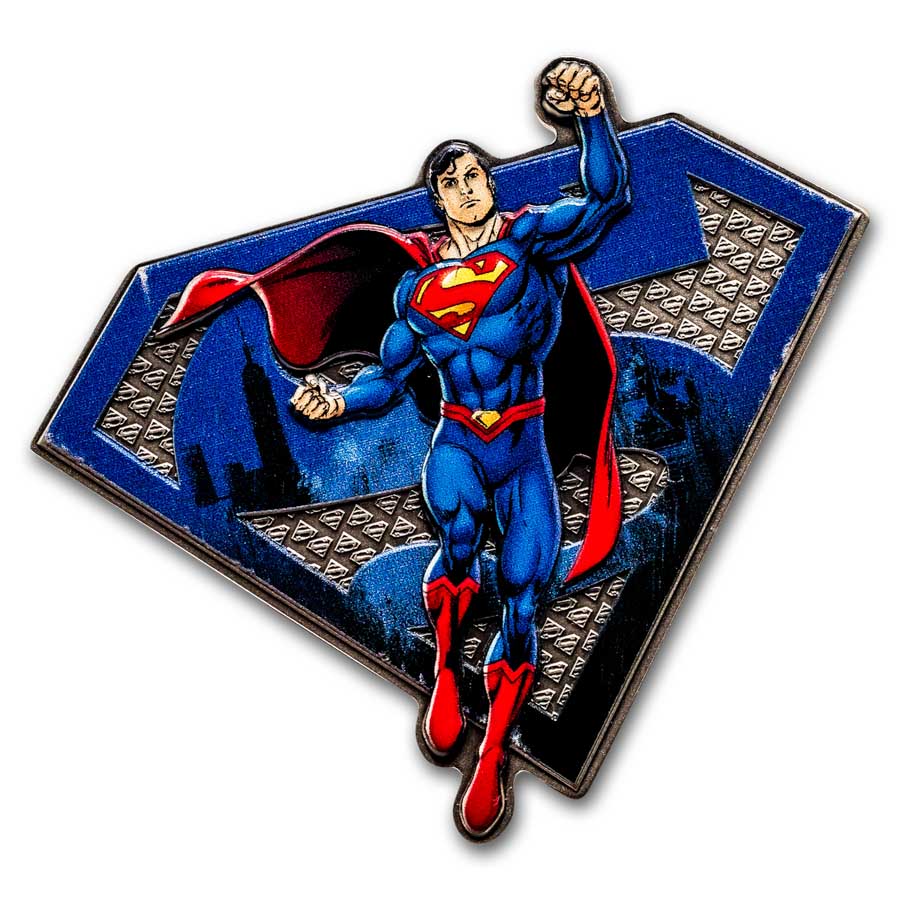 2025 Barbados 3 oz Silver Superman Shaped Coin (with Box & COA ...
