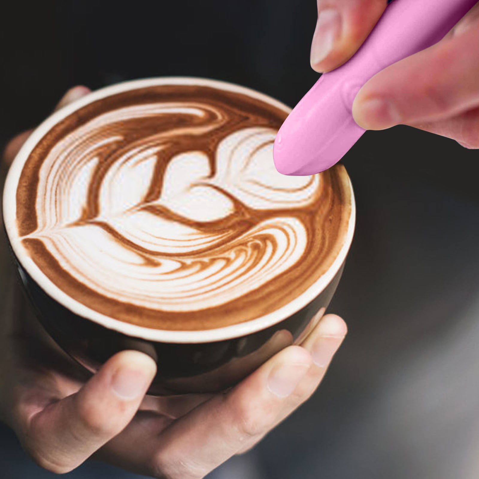 2025 - Battery-Powered Coffee Carving Pen with Stencils, for Baristas ...