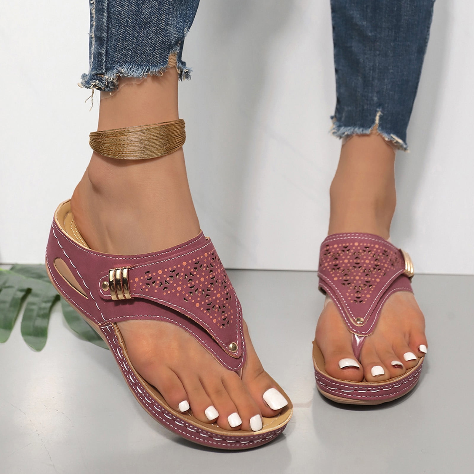 2025 Beach Summer Sandals Clearance, Xunlbb Women's Spring And Summer ...