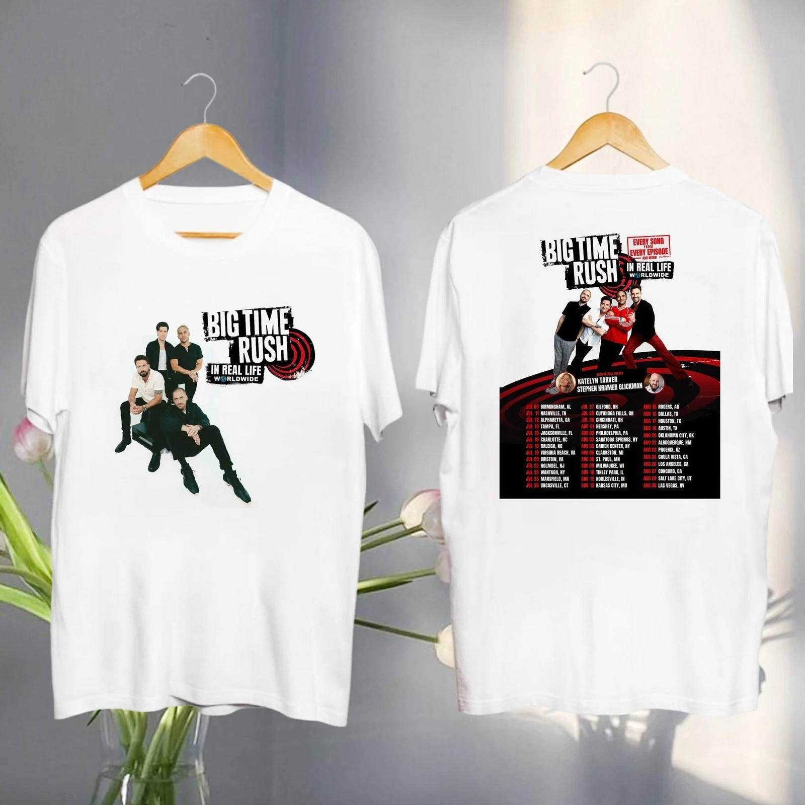 2025 Big Time Rush In Real Life Worldwide Tour Shirt Big Time Rush ...