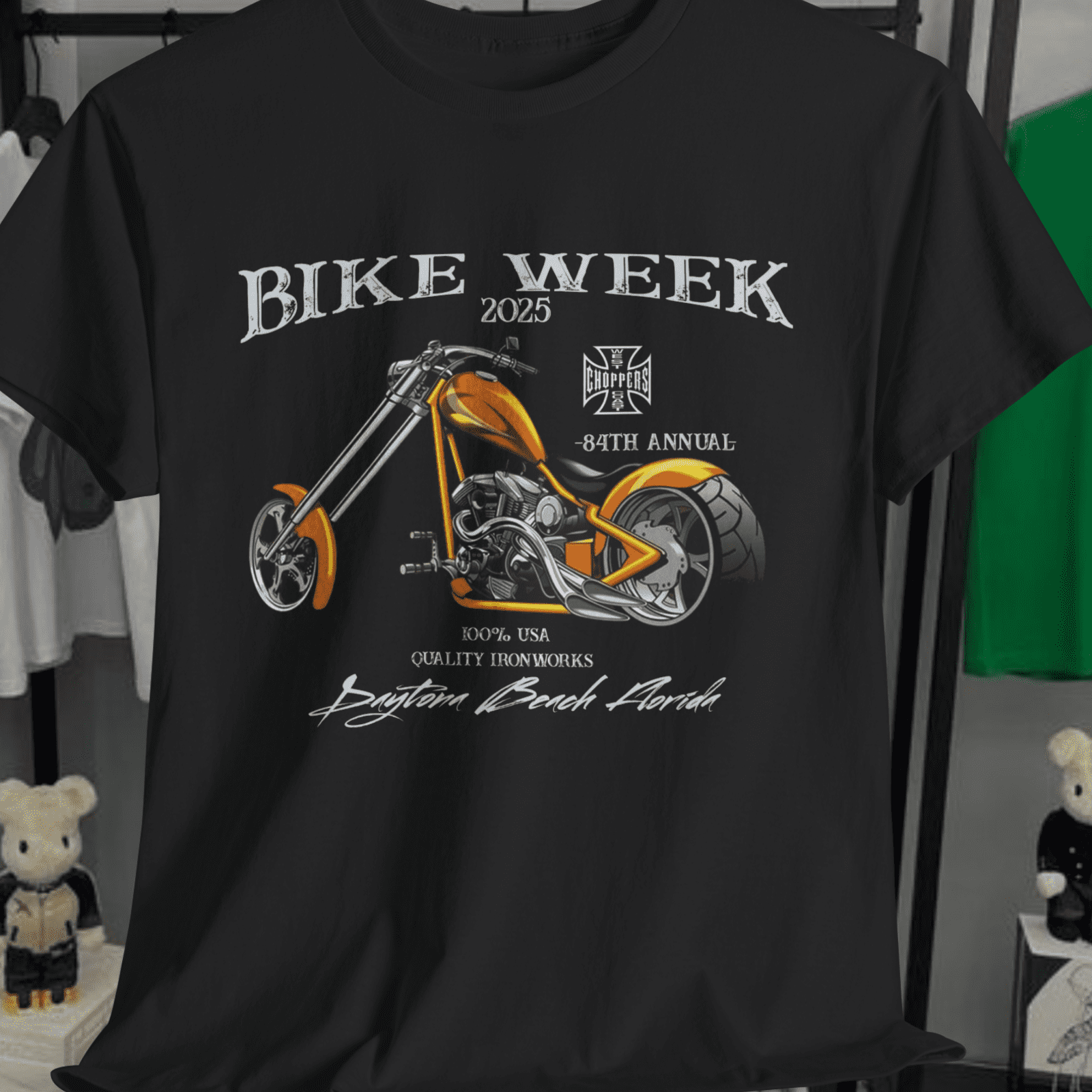 2025 Bike Week Daytona Beach Florida 84th Logo T-Shirt - Walmart.com