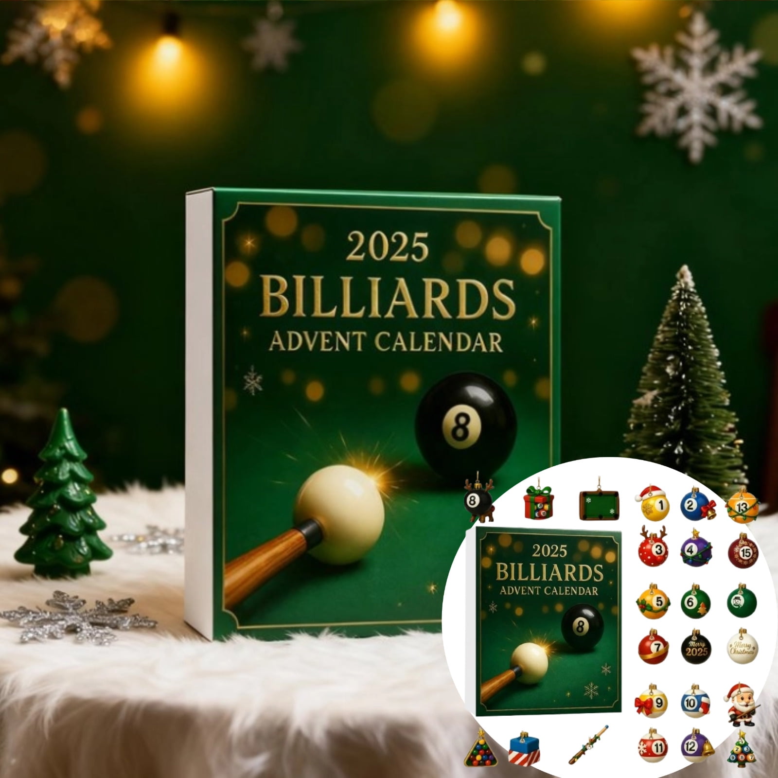 2025 Billiards Advent Calendar, 24 Days of Pool-Themed Surprises with ...