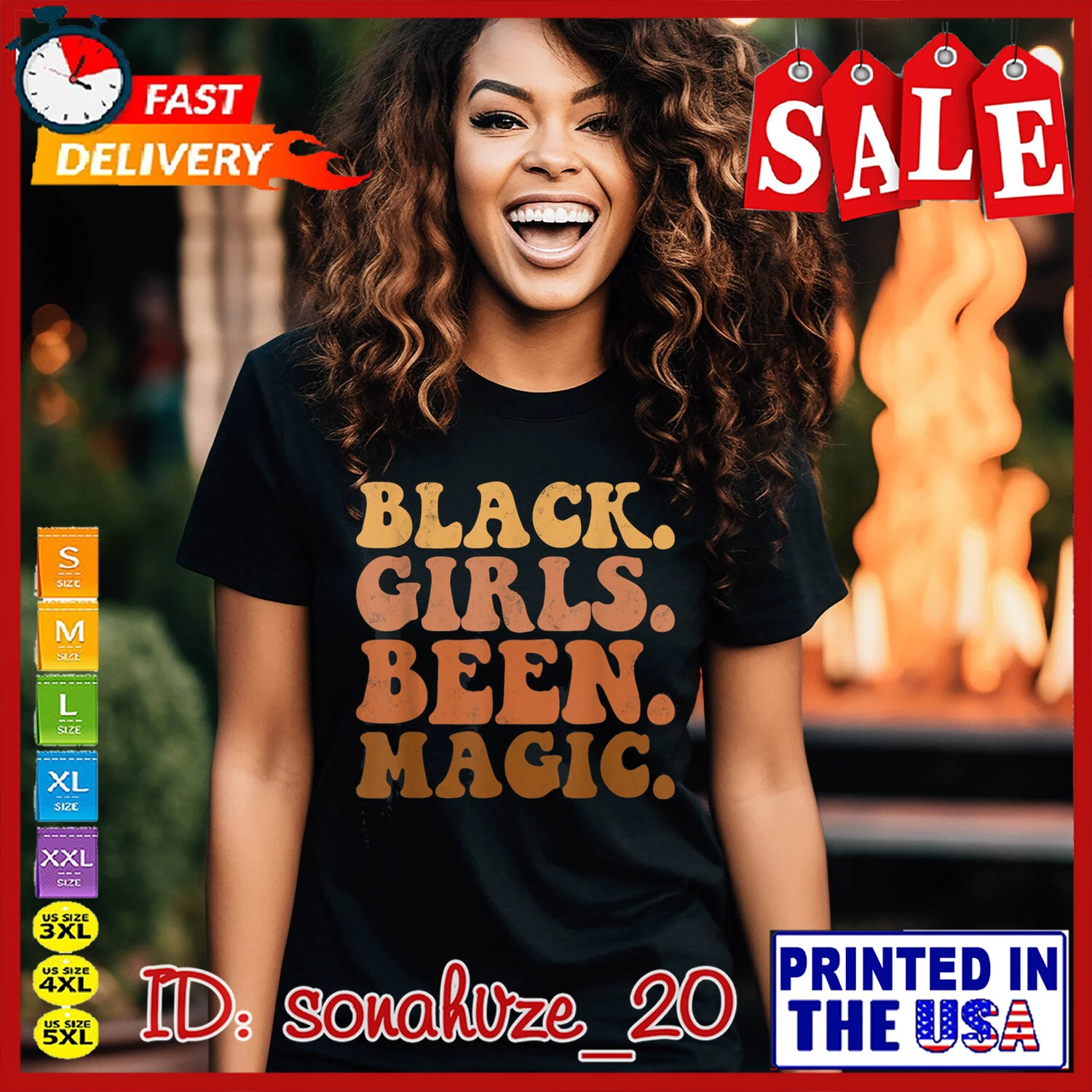 2025/Black Girls Been Magic Melanin African American History T-Shirt 1 - Walmart.com