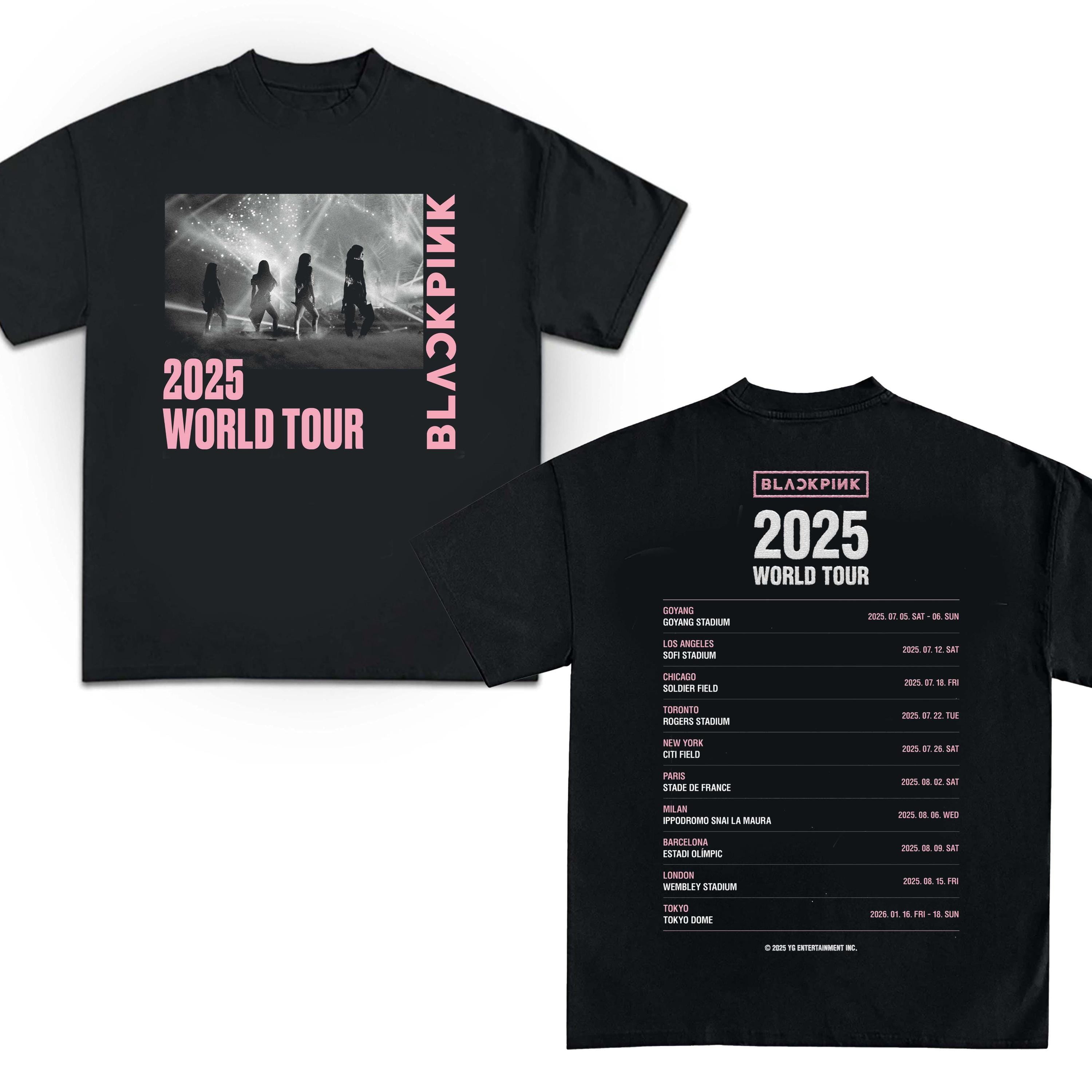 2025 Black! Pink! World Tour T-Shirt, Black! Pink! 2025 Concert Tee ...