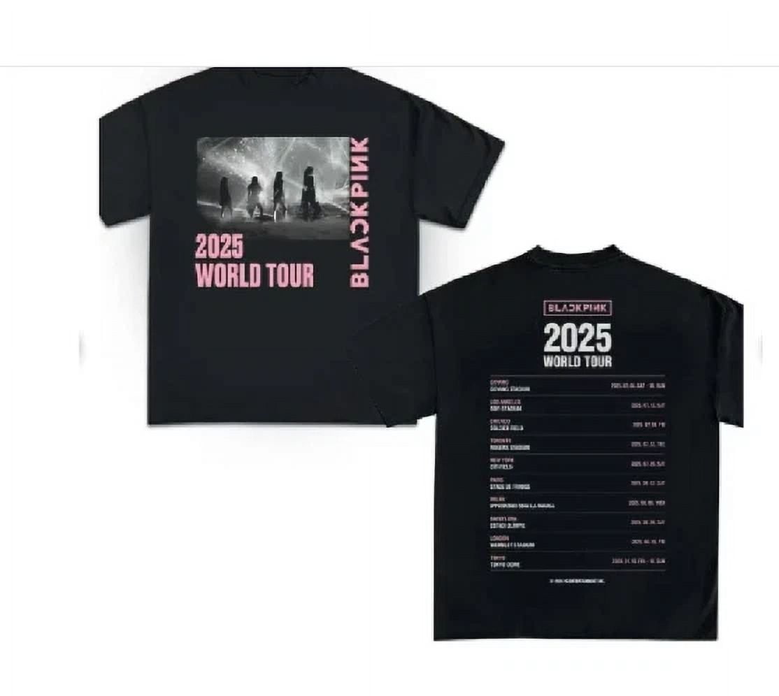 2025 Black Pink World Tour T-Shirt, Black Pink 2025 Concert Tee ...