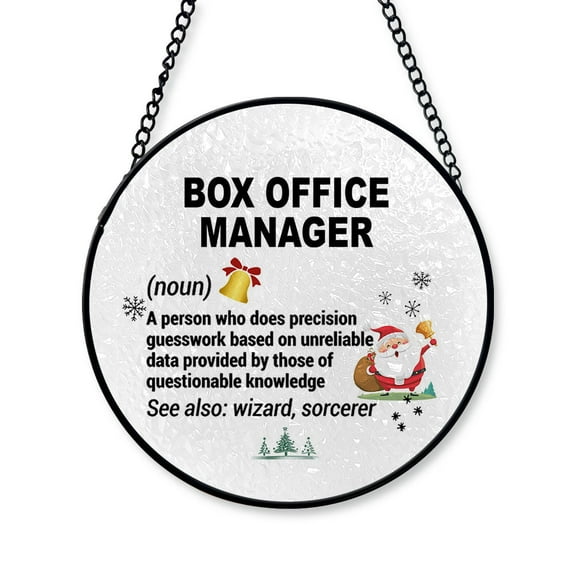 2025 Box Office Manager Stained Glass Window Hanging Christmas 2025 ...