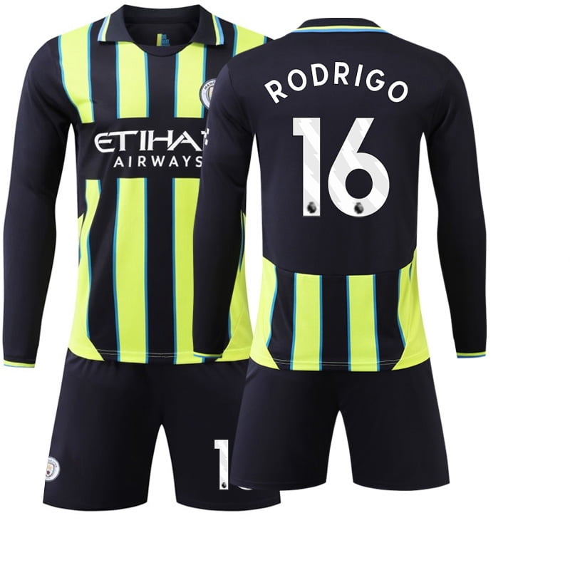 2025 Boys Mens GREALISH 10# RODRIGO 16# DOKU 11# Long sleeves Sport ...