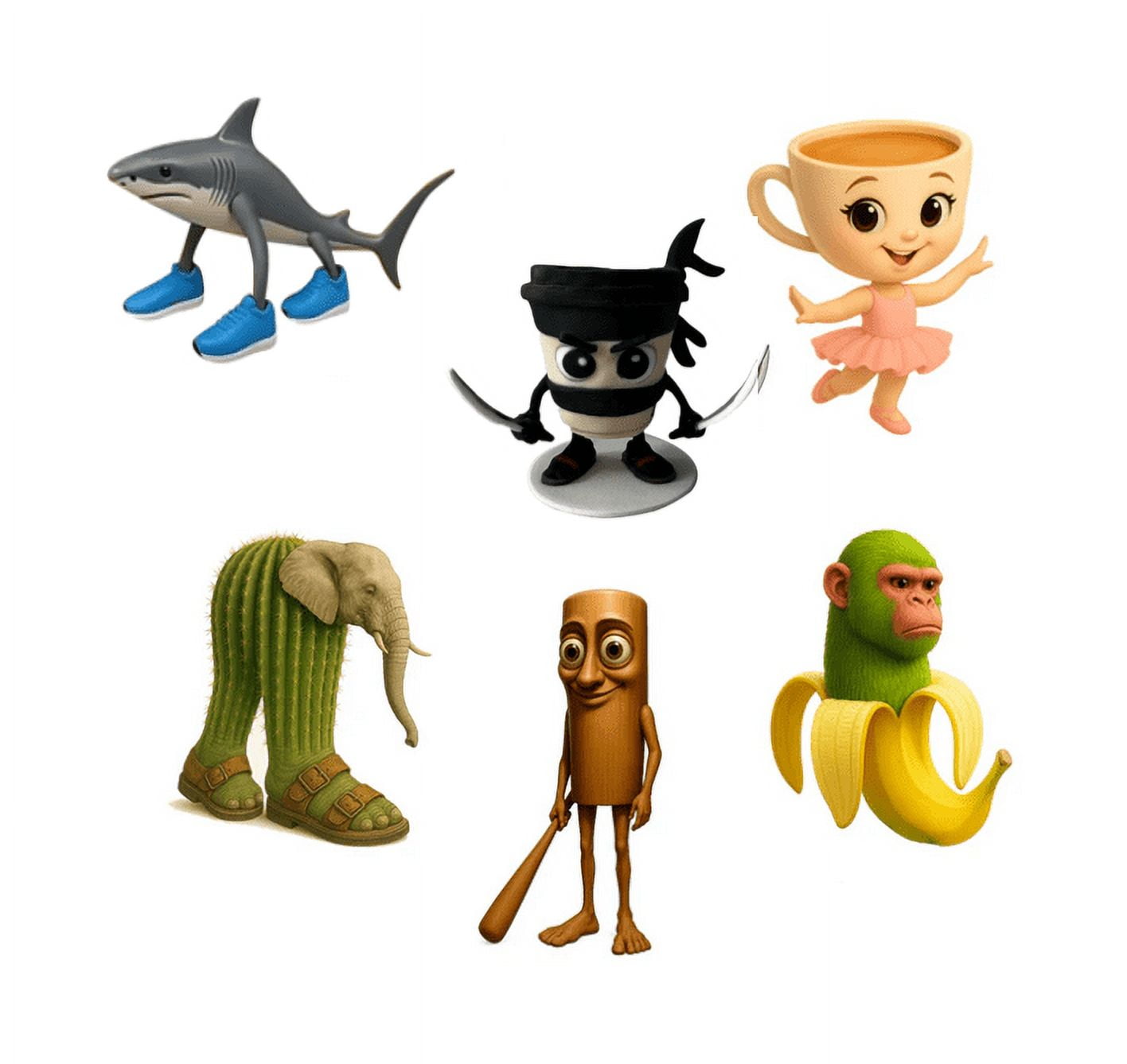 2025 Brainrot Tralalalero Tralalala Collection Figure, 3.15 Inch Funny ...