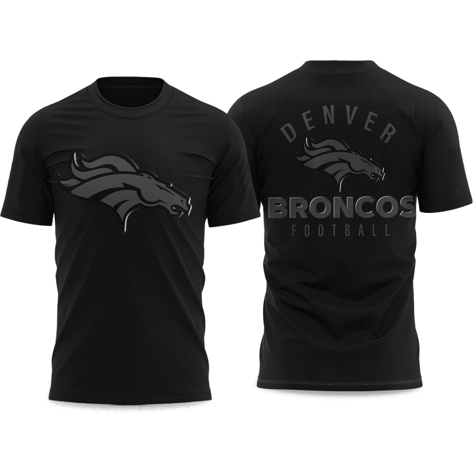 2025 Broncos Back In Black Shirt Size S-5XL - Walmart.com