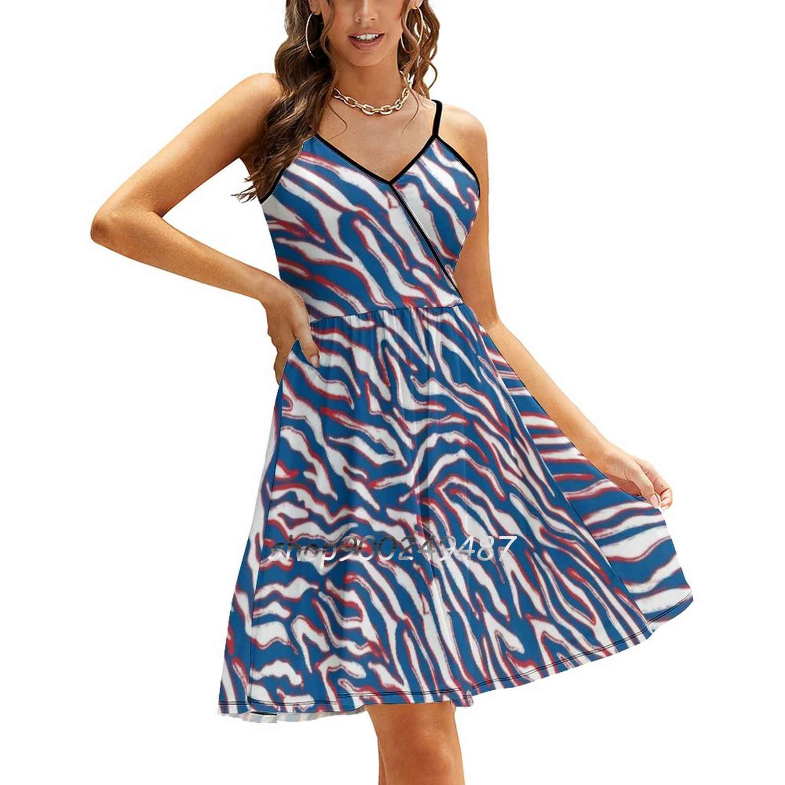 2025 Buffalo Football Sweetheart Knot Flared Dress Fashion Design Large ...