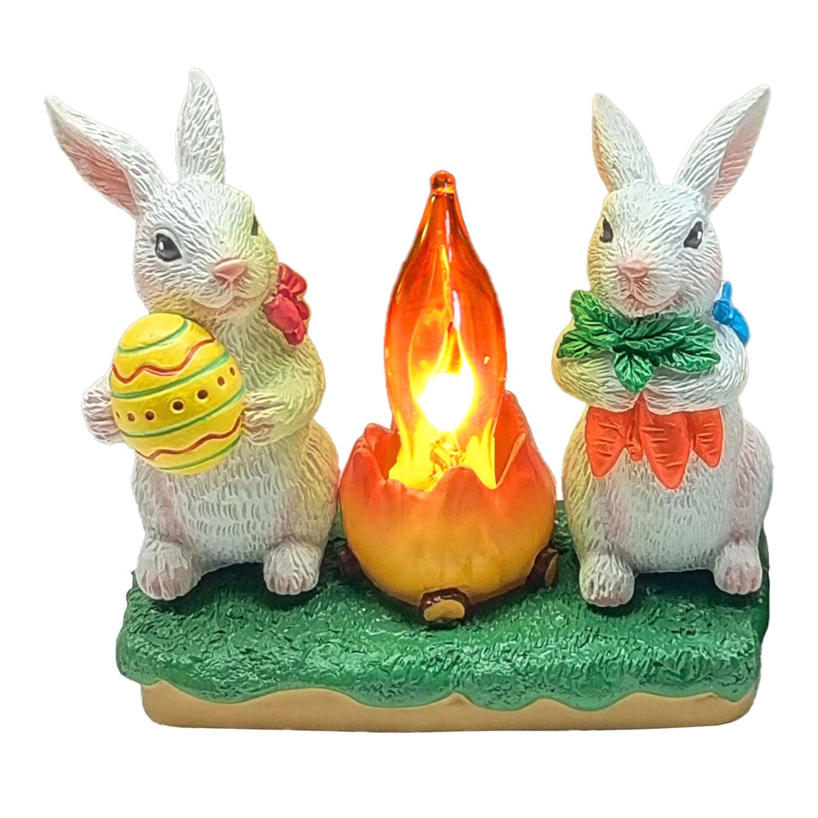 2025 Bunny Bonfire Flashing Night Light Easter Campfire Flickering ...