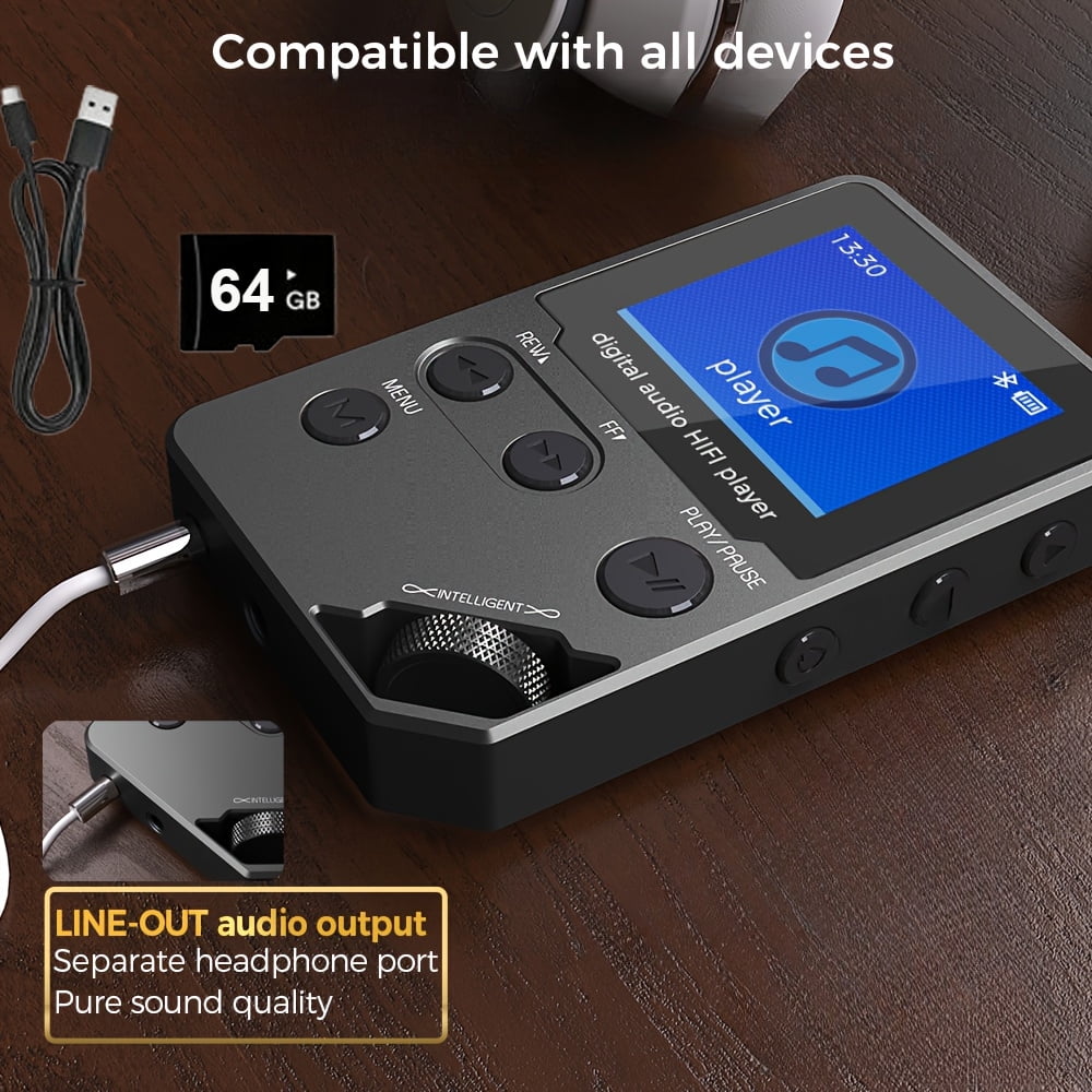 2025 CAPPSU 8GB Hi-Fi Music Player | 60H Battery, Zinc Alloy, Recording ...