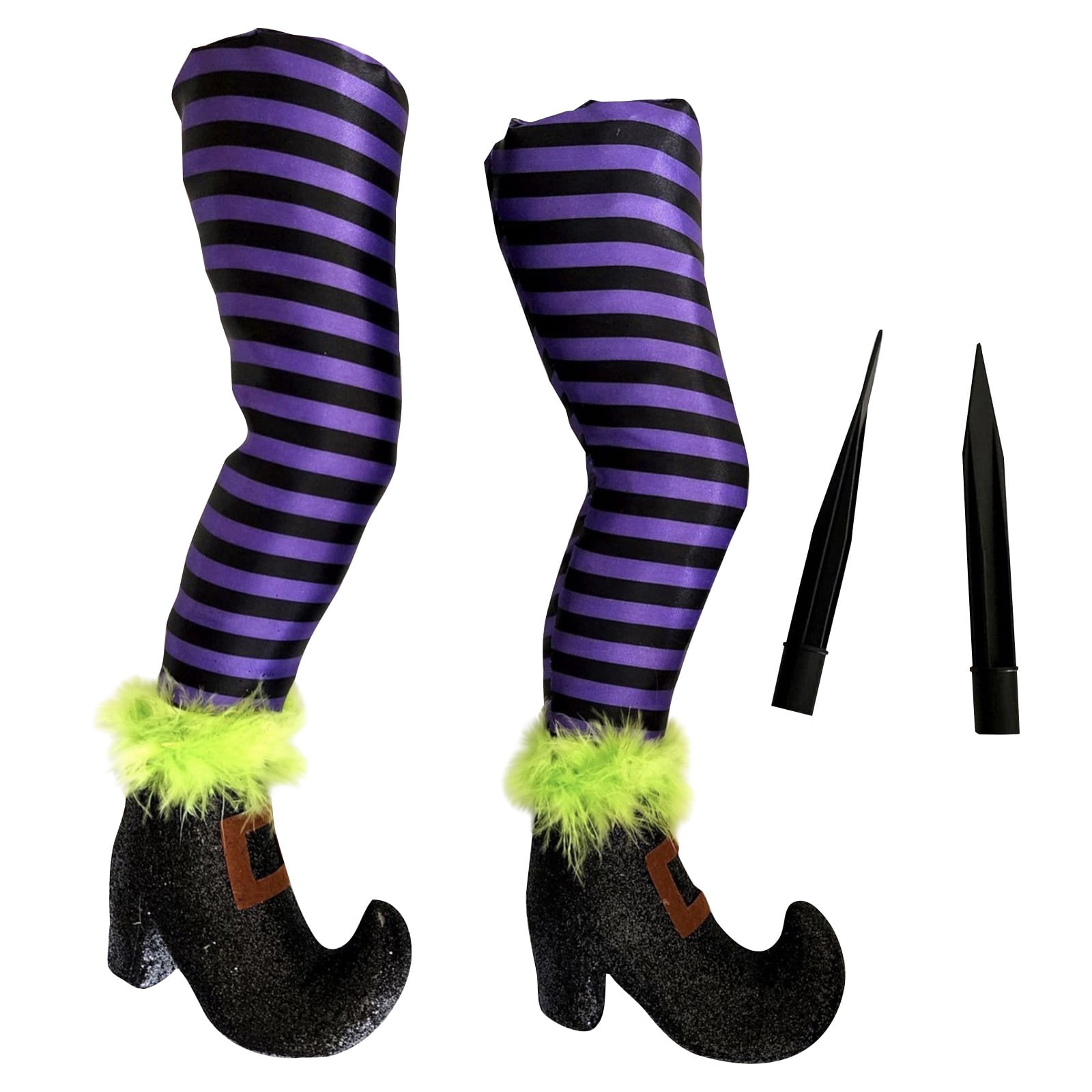 2025 & CISIL - 2 Pcs Halloween Witch Legs With Stakes, Halloween Witch ...