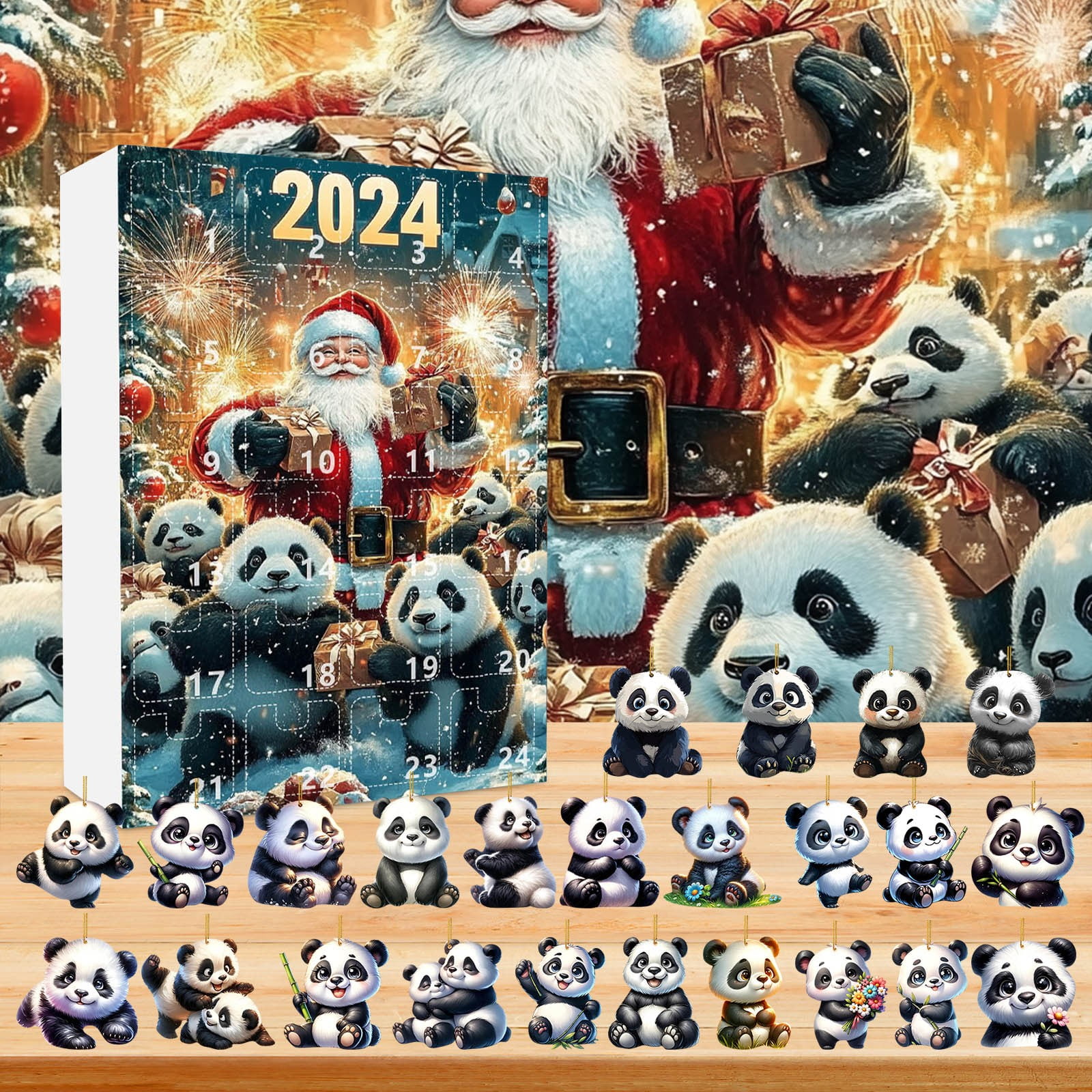 2025 Calendar Christmas Decorations 24 Days Christmas Advent Calendar ...