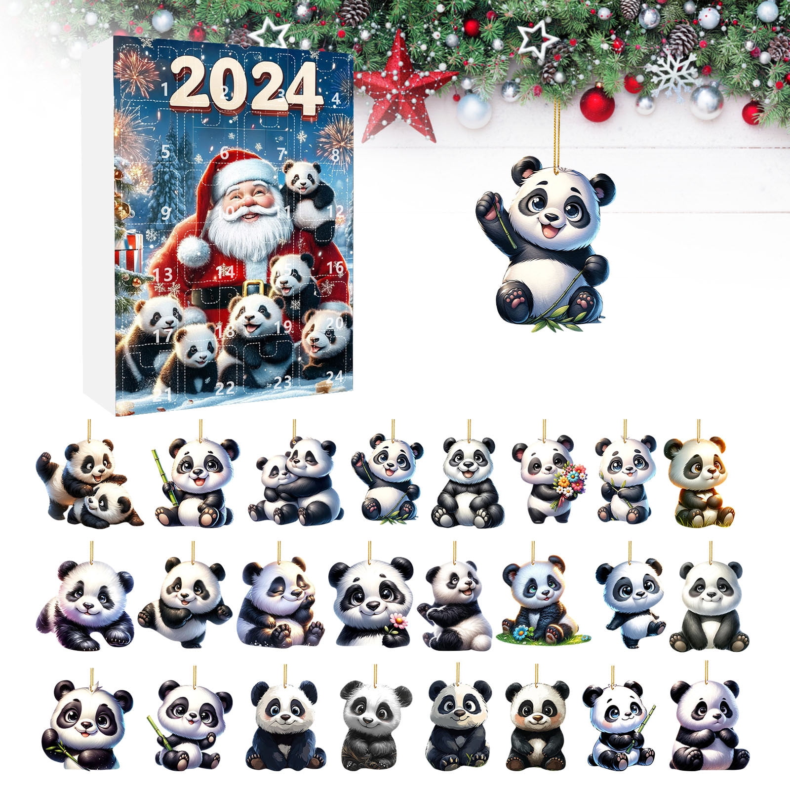 2025 Calendar Christmas Decorations Christmas Countdown Calendar ...
