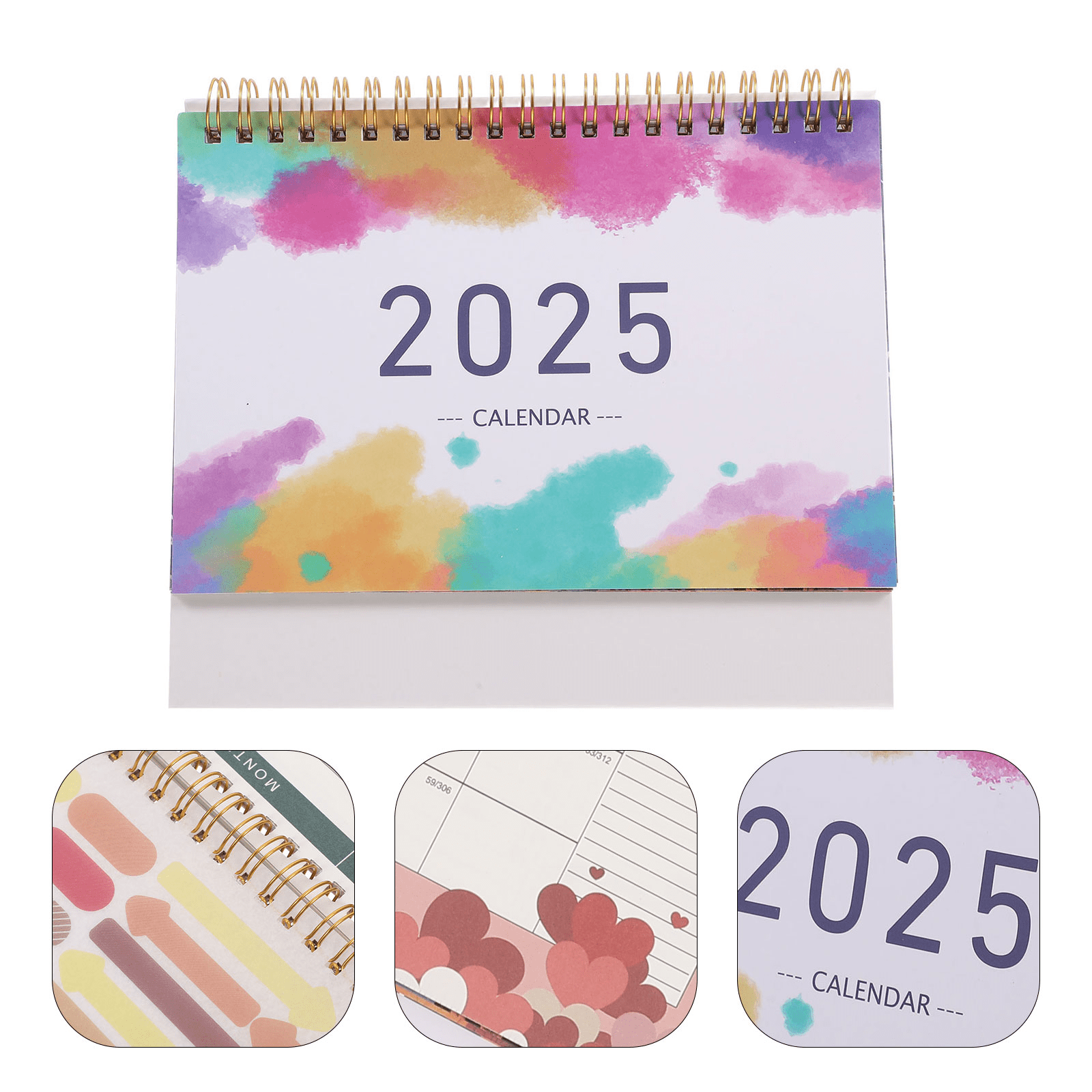 2025 Calendar Teacher Desk Year Planner Calendars Trinkets Small Iron ...