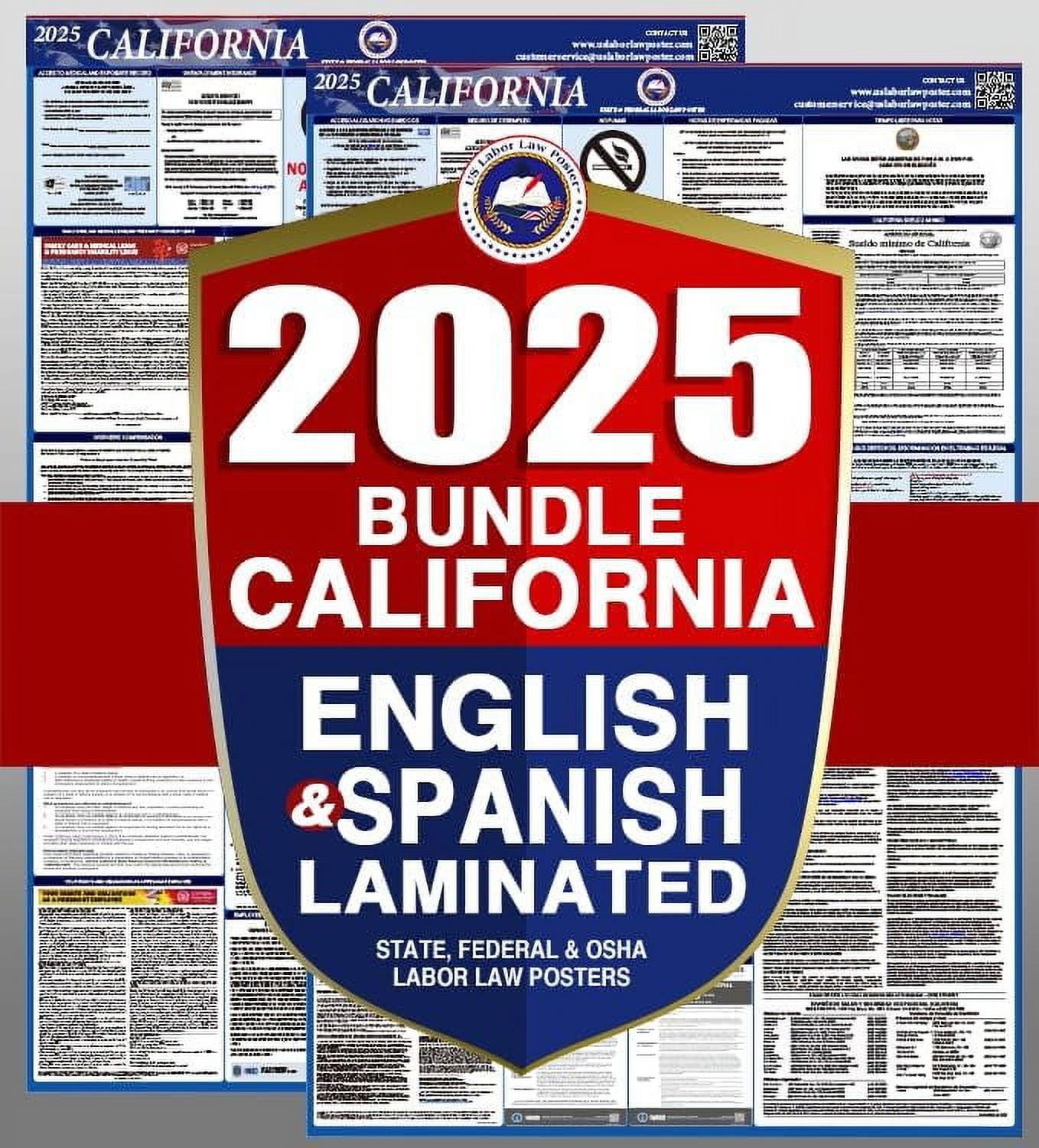 2025 California CA All-in-One Workplace Compliance & Labor Law Poster ...