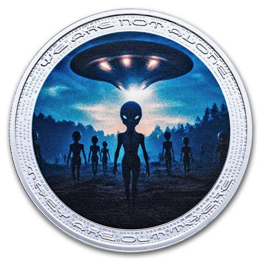 2025 Cameroon 1 oz Silver UFO & Aliens: Alien and UFO - Walmart.com