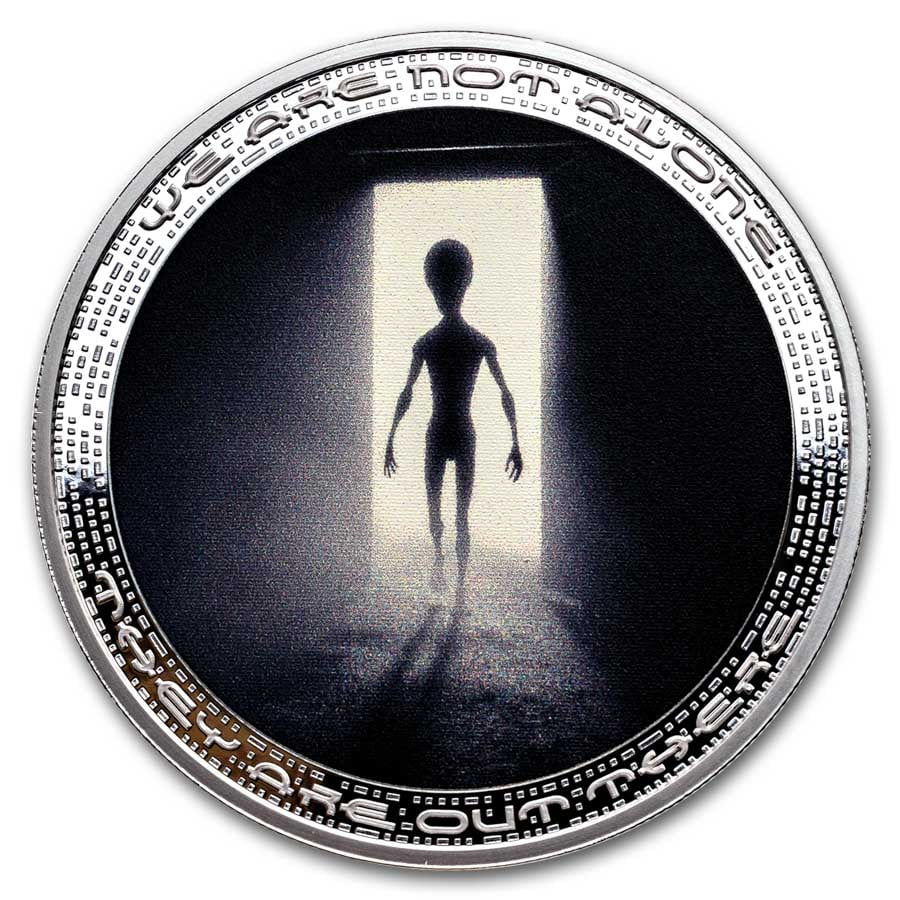 2025 Cameroon 1 oz Silver UFO & Aliens: Alien in Door Opening - Walmart.com
