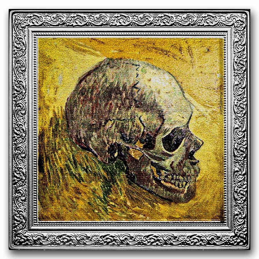 2025 Cameroon 1 oz Silver Vincent Van Gogh: Skull (w/ Box & COA ...