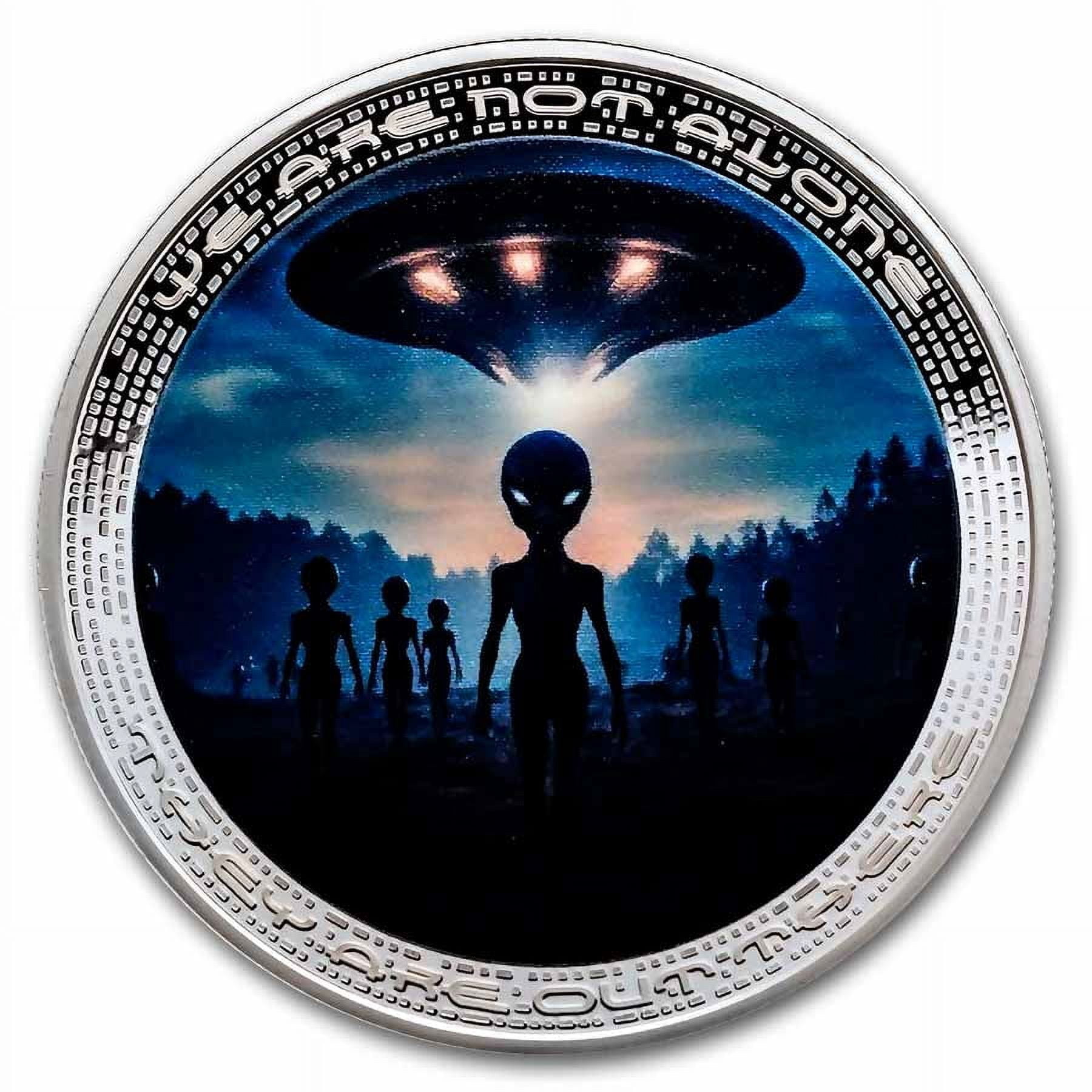 2025 Cameroon 2 oz Silver UFO & Aliens: Alien and UFO - Walmart.com