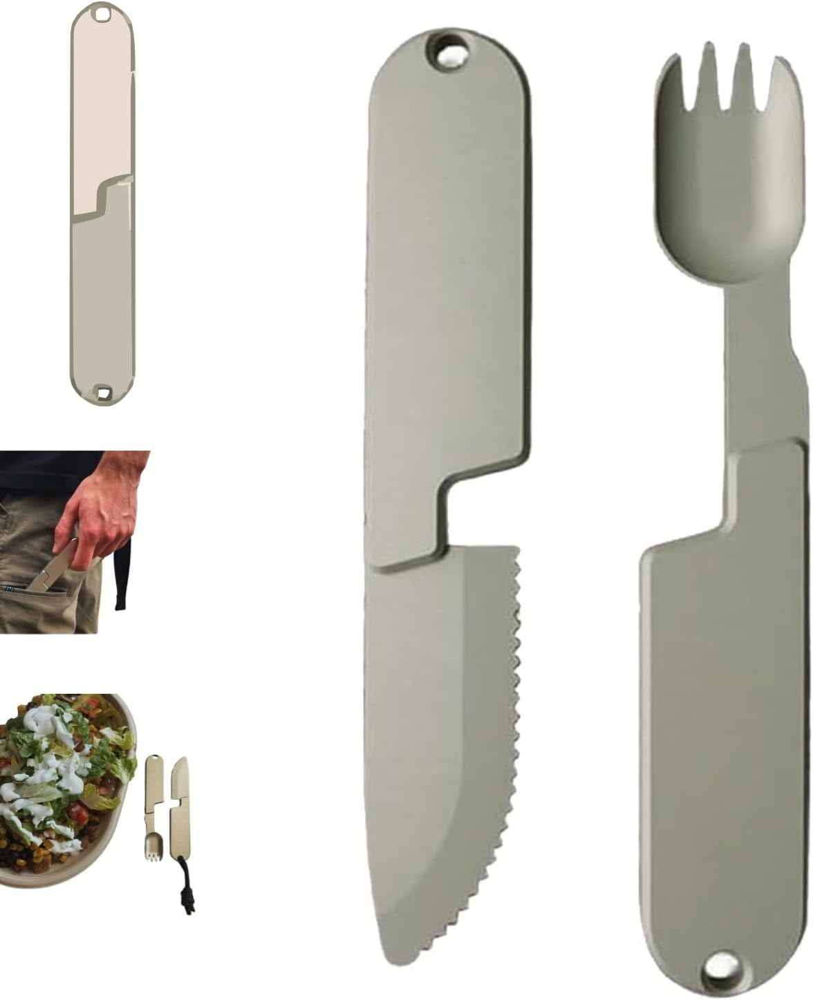 2025 Camping Eating Utensils Set,Kopak Utensil Set,2 in 1 Camping ...