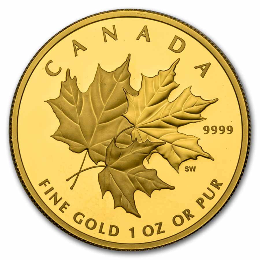 2025 Canada 1 oz Gold $200 Triple Maple Leaf (Box/COA) - Walmart.com