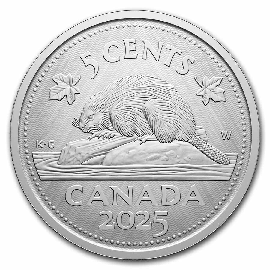 2025 Canada 1 oz Silver 5-Cent Tribute: W Mint Mark Beaver - Walmart.com