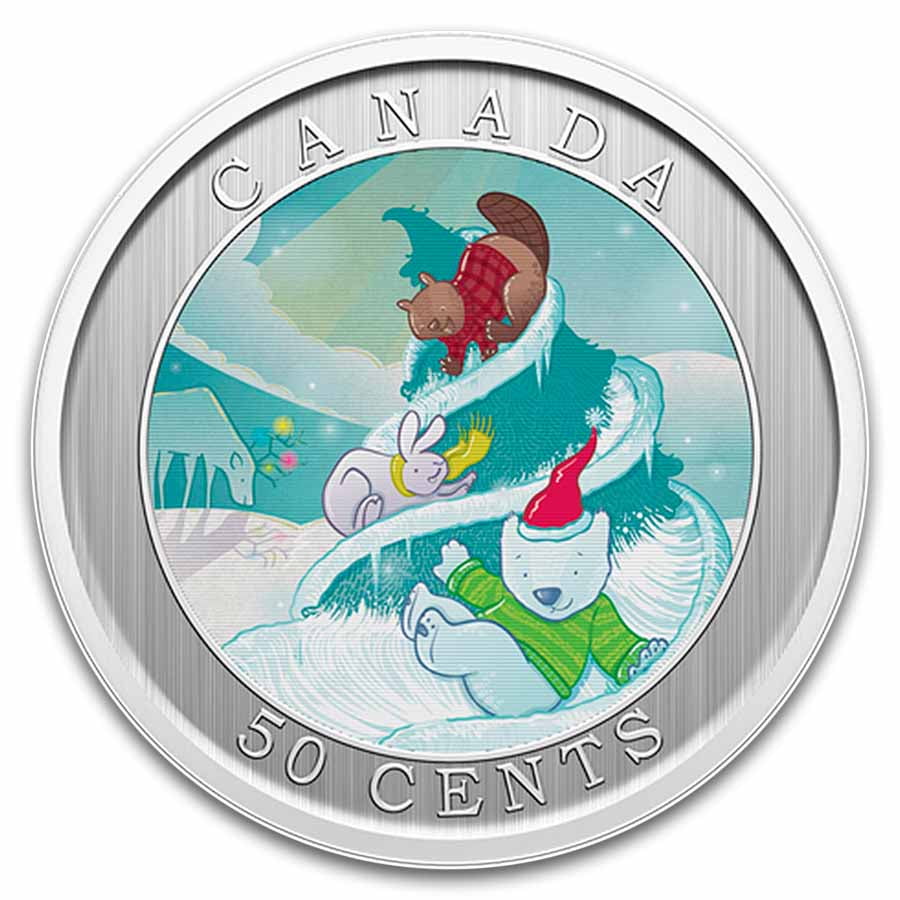2025 Canada 50-Cent Lenticular Whimsical Holiday Tree - Walmart.com