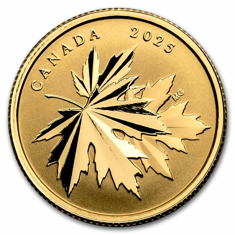 2025 Canada Gold $100 Gleaming Maple Leaves - Walmart.com