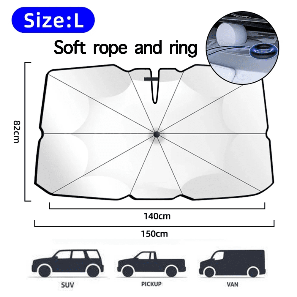 2025 Car Windshield Sunshade Foldable Umbrella Sun Shade Front Window Cover for UV Block Heat ...