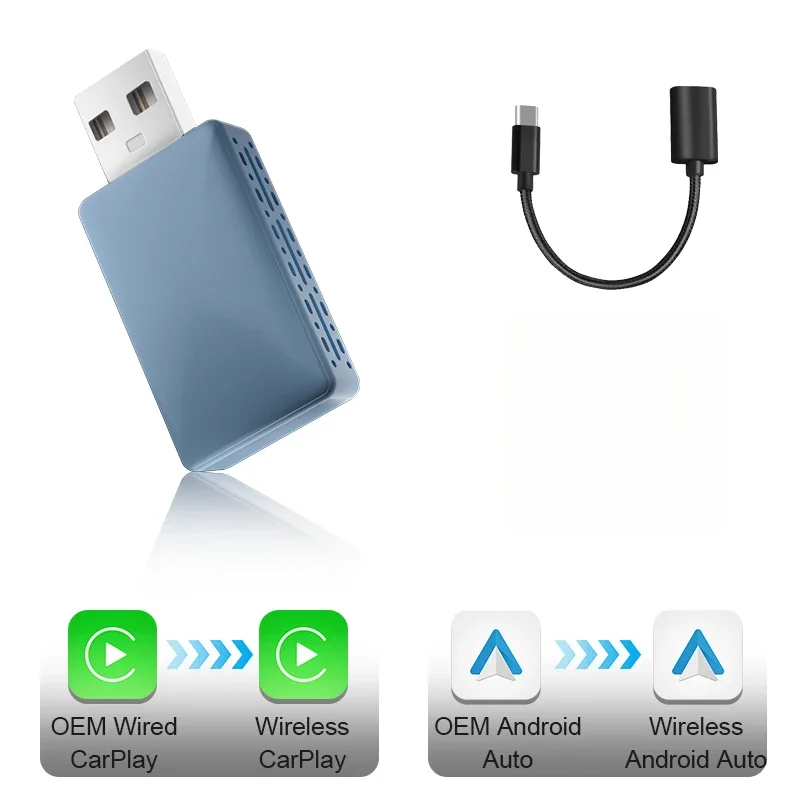 2025 Carplay Android Auto 2in1 Wireless Adapter Carplay Wireless ...