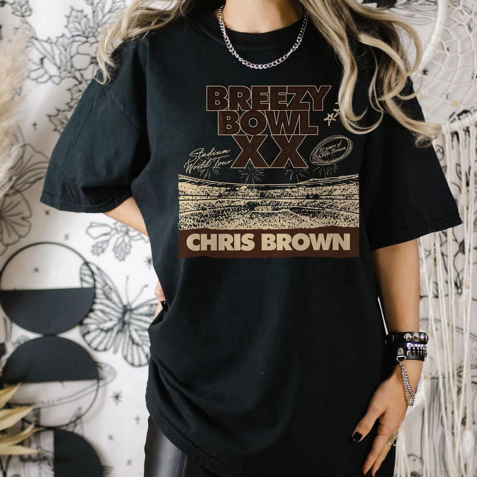 2025 Ch**s Br*wn Tour Shirt, Br*ezy Bowl XX T-Shirt, Ch**s Br**n Concert 2025 Shirt - Walmart.com