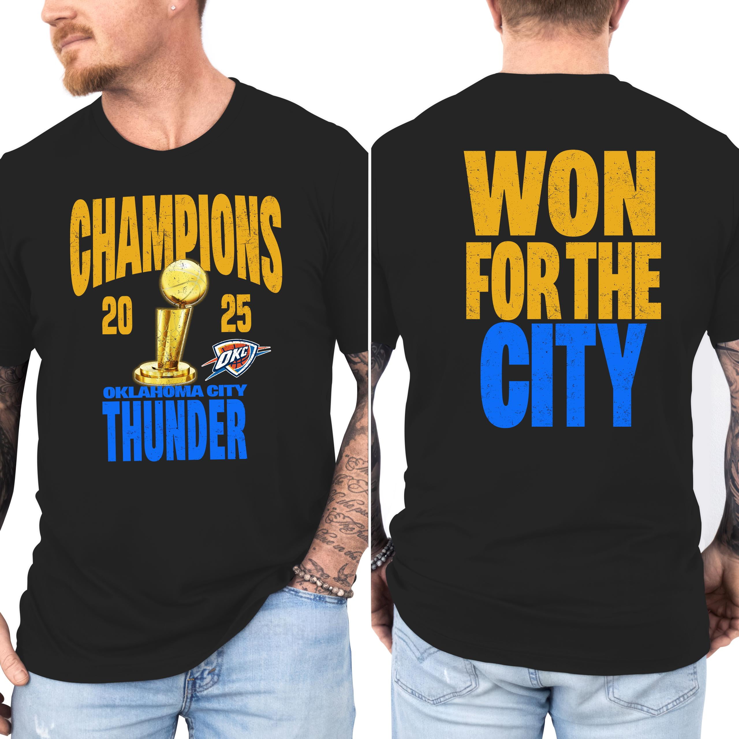 2025 Champs Confetti Tee – O.K.C Thunder Style Limited Shirt - Walmart.com