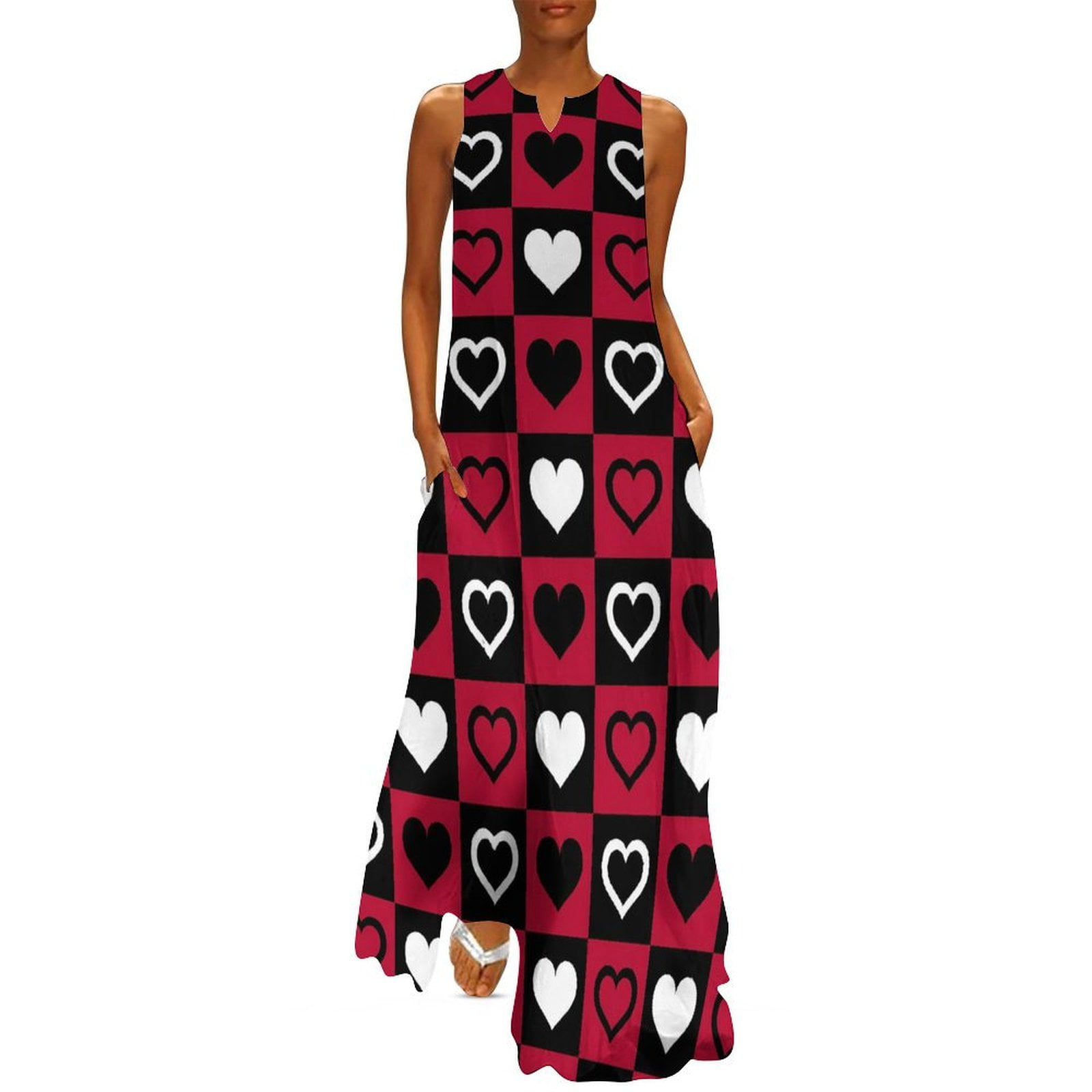 2025 Check Print Dress Summer Black and White Contrast Street Style ...