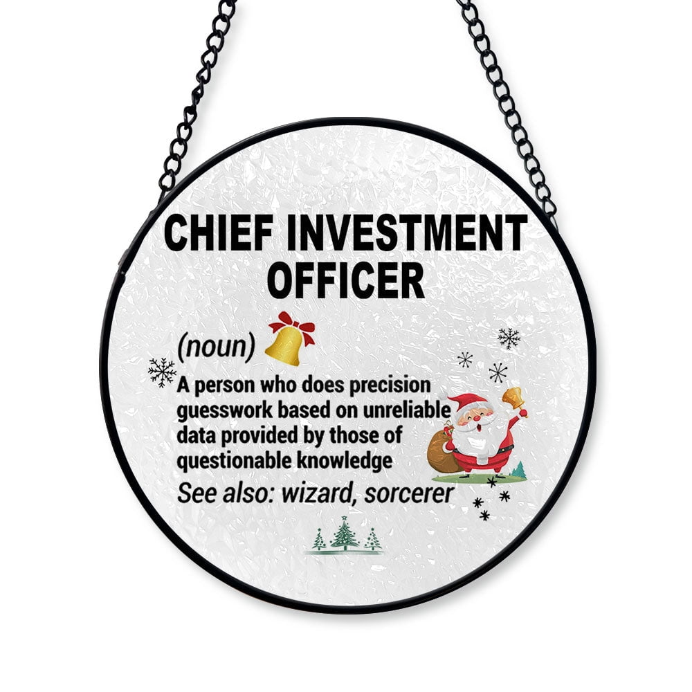 2025 Chief Investment Officer Stained Glass Window Hanging Christmas ...