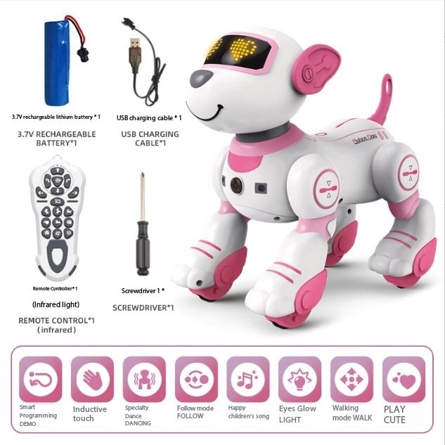 2025 Children's intelligent programming robotic dog, with super ...