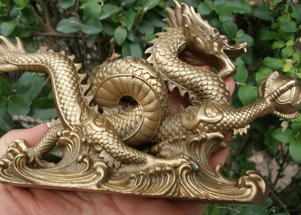 2025 Chinese New Year Dragon Statue Brass Magical and Noble Copper ...