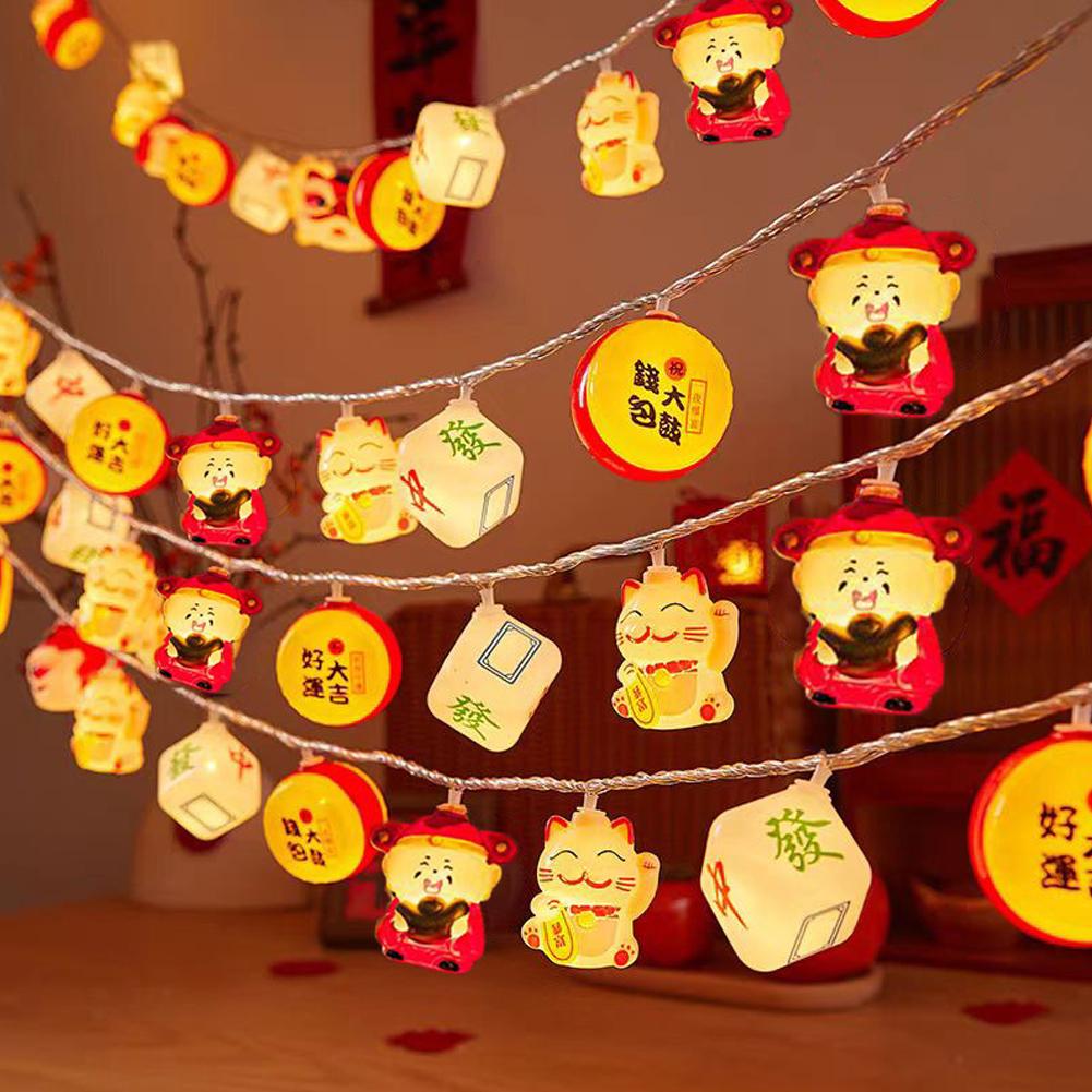 2025 Chinese New Year Good Luck String Lights - 2m x 10 Lights, PP ...