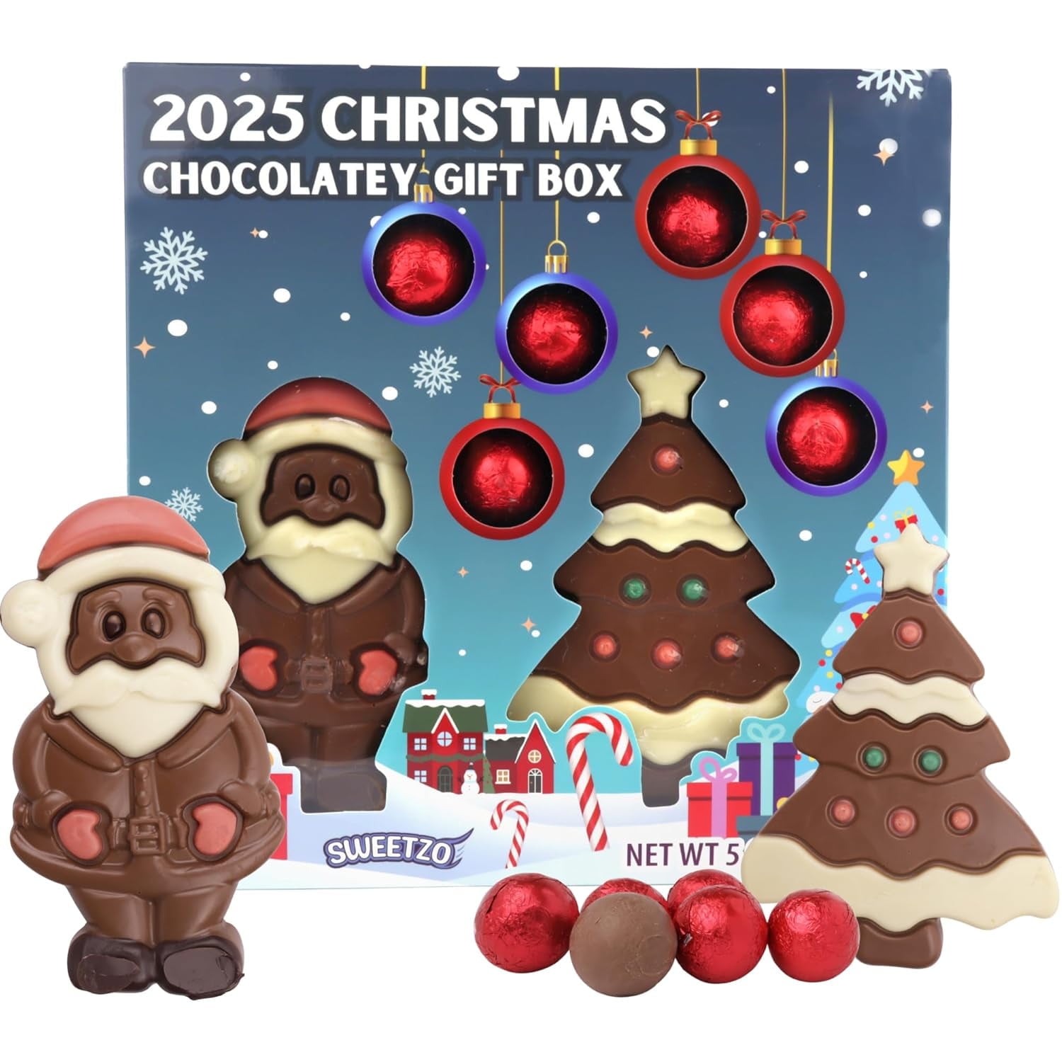 2025 Chocolatey Christmas Gift Box, Stocking Stuffer Candy, 8 Pieces ...