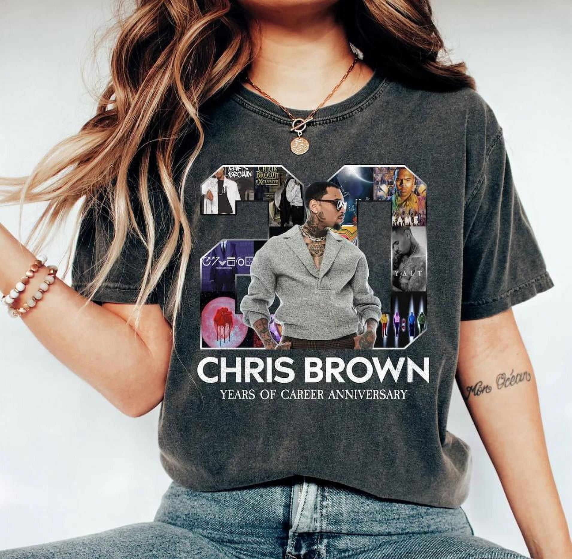 2025 Chris! Brown Breezy Bowl XX Tour T-Shirt, Concert Graphic Tee, Fan ...