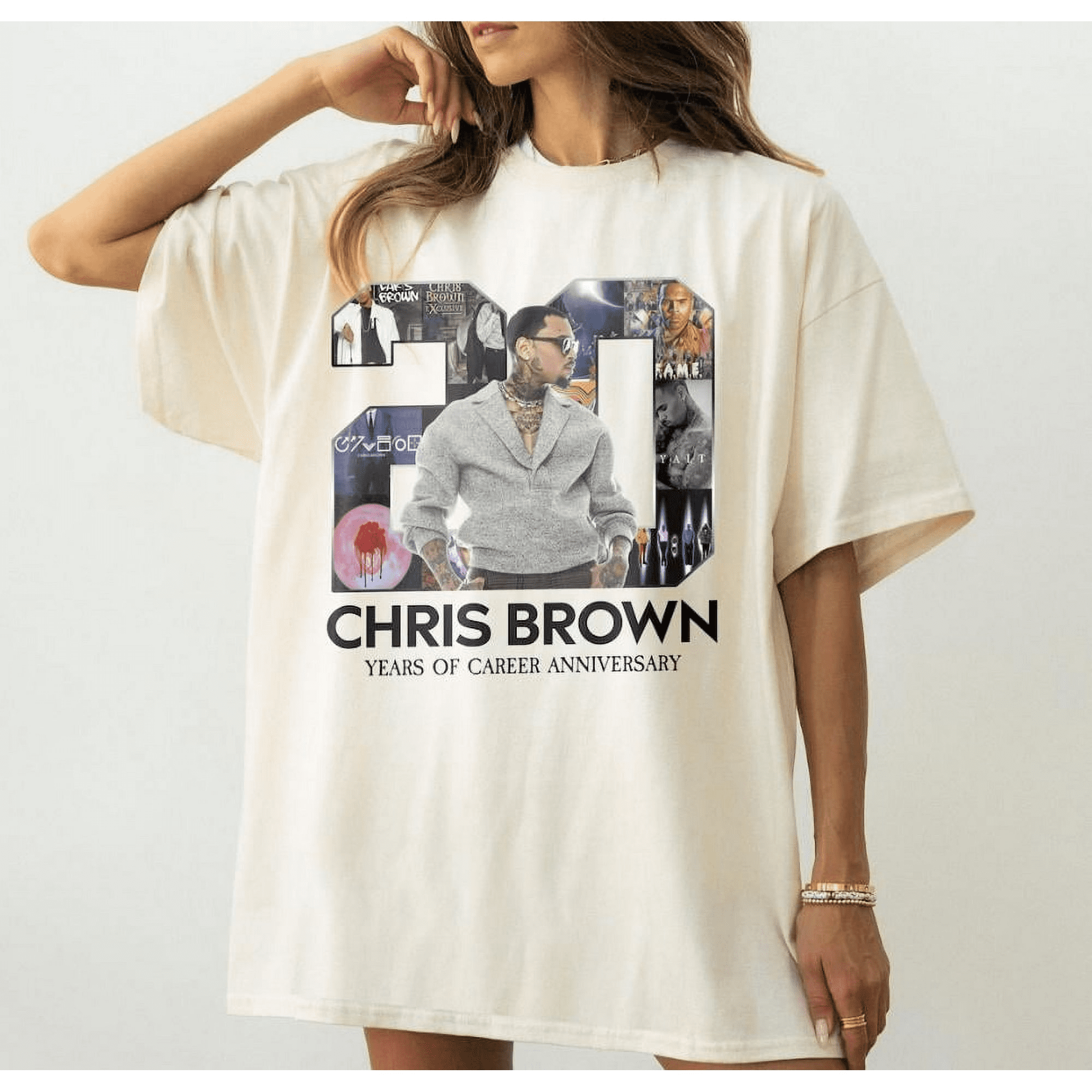 2025 Chris! Brown Breezy Bowl XX Tour T-Shirt, Concert Graphic Tee ...