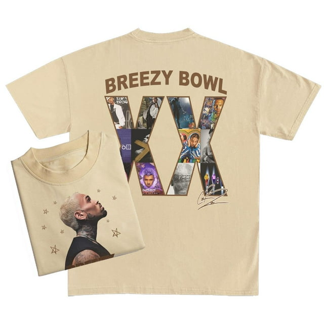 2025 Chris Brown Tour Breezy Bowl XX T-Shirt, Chris Brown Concert 2025 ...