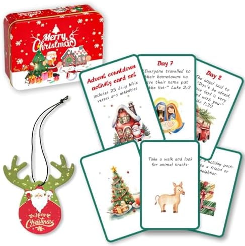 2025 Christian Advent Calendar for Christmas Religious 24 Activities ...