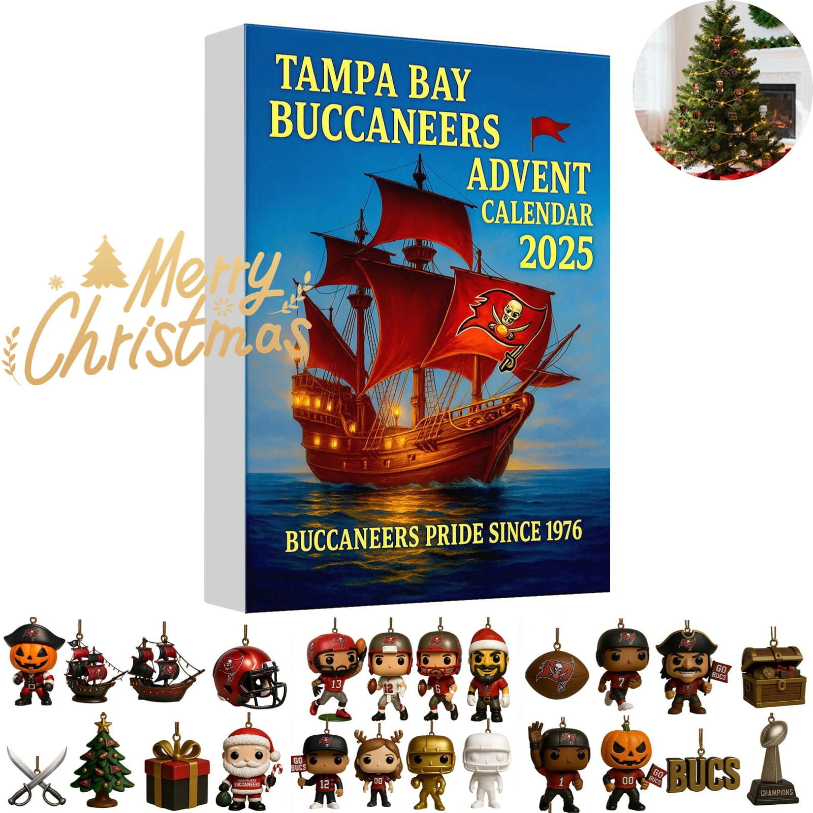2025 Christmas Advent Calendar: Buccaneers Football – 50th Anniversary ...
