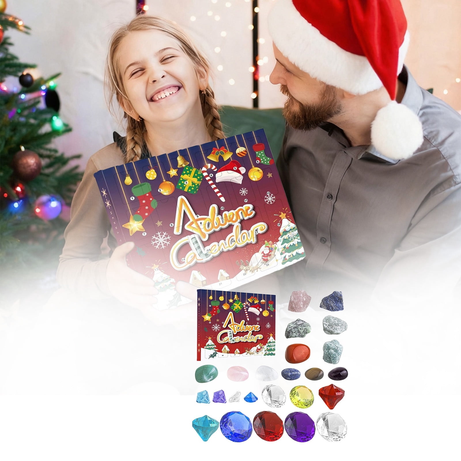 2025 Christmas Advent Calendar with Mini 3D Print Set Toys Inside Great ...