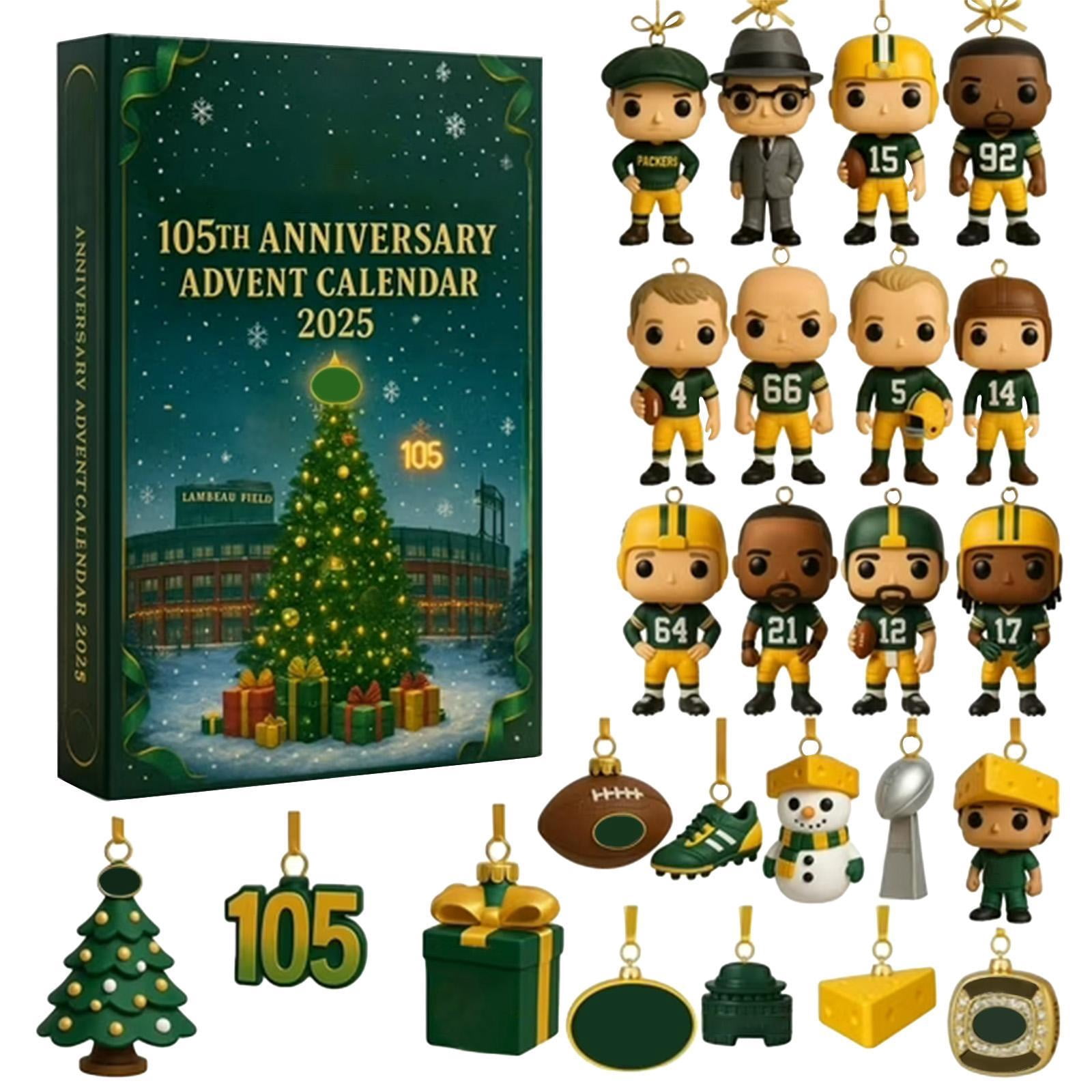 2025 Christmas Advent Calendars, Green & Gold Football Team 105th ...