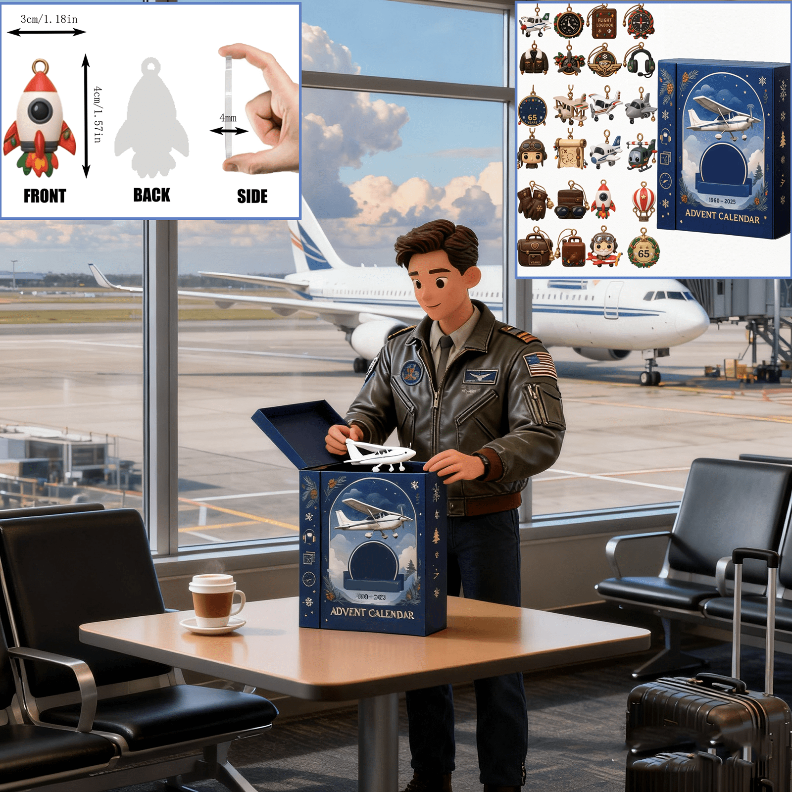 2025 Christmas Aviation Advent Calendar with Book Style Box - NAFI 65 ...