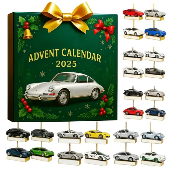 2025 Christmas Car Model Advent Calendar, 24 Days Christmas Countdown ...